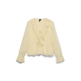 V&eacute;ro Moda Vero Moda Plissiertes Top in Flan | Gr.: XS
