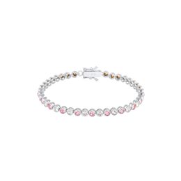 Elli Premium Armband Damen Gr&ouml;&szlig;e 18 pink / silber