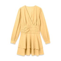 V&eacute;ro Moda Vero Moda Mehrlagiges Kleid in Golden Haze | Gr.: XS