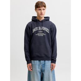 Jack & Jones Herren Kapuzensweatshirt &raquo;JJEDENVER LOGO SWEAT HOOD SN&laquo;, Baumwollmischung, relaxed fit L