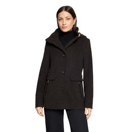 Gil Bret Damen Fleecejacke mit Kapuze mit Kapuze und Wolle braun 44