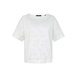Zero Baumwoll-T-Shirt mit Stickerei in Cream/Cream | Gr.: 42