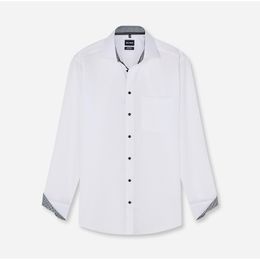 OLYMP Herren OLYMP Langarmhemd &raquo;Luxor&laquo; Businesshemd, New-Kentkragen, Comfort Fit wei&szlig; 41, N-Gr