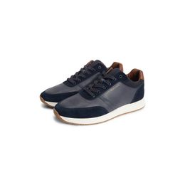 Tommy Hilfiger Herren Sneaker &raquo;TH DRESSY RUNNER SUEDE MIX&laquo; Schn&uuml;rschuh, Halbschuh, Freizeitschuh mit Logoschriftzug blau 40
