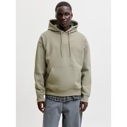 Jack & Jones Herren Kapuzensweatshirt &raquo;JJEACE SWEAT HOOD NOOS&laquo;, Baumwollmischung, relaxed fit beige XXL