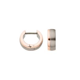 Firetti Damen Paar Creolen &raquo;Schmuck Geschenk Titan Ohrschmuck Ohrringe bicolor&laquo; rosa 14mm, Titan