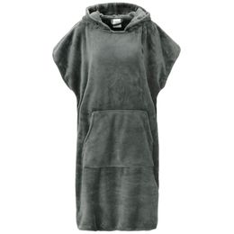 OTTO home Badeponcho &raquo;Miia, Surfponcho ideal f&uuml;r Sauna, Spa & im Urlaub&laquo; 1 Stk. weich und kuschelig, pl&uuml;sch, Unisex, f&uuml;r Damen und Herren grau 