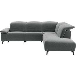 Musterring Ecksofa &raquo;MR 370, intelligenter Komfort im modernen Design&laquo; Optionale Relaxfunktion, flexible Kopfteile & klappbare Armlehnen 16% Baumwolle, 79% 