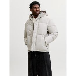 Jack & Jones Jack & Jones Herren Steppjacke &raquo;JJESOHO PUFFER HOOD AW26 SN&laquo; mit Kapuze Kunstfaser, regular fit wei&szlig; M