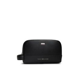 Tommy Hilfiger Herren Kulturbeutel &raquo;TH CENTRAL WASHBAG&laquo; Unisex Kulturtasche, Minibag, Waschbeutel mit Logoschriftzug schwarz B/H/T: 21,5cm x 13,5cm x 