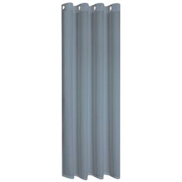GERSTER Vorhang &raquo;Ilia&laquo; &Ouml;sen 1 Stk. tlg. HxB: 235x140, klasischer Uni &Ouml;senschal grau Wirkware, Polyester 235cm, &Ouml;sen, 140cm