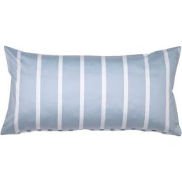 Janine Kissenbezug &raquo;modernclassic 39028-28&laquo; mit Rei&szlig;verschluss blau Mako-Satin, Obermaterial: 100% Baumwolle B/L: 40cm x 80cm, 1 Stk., Mako-Satin