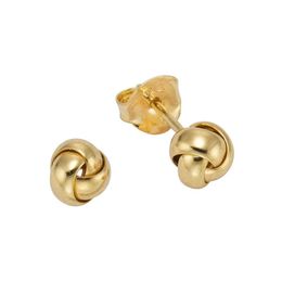 Firetti Damen Paar Ohrstecker &raquo;Schmuck Geschenk Silber 925 Ohrschmuck Knoten&laquo; gold 6mm, Silber 925 (Sterlingsilber)