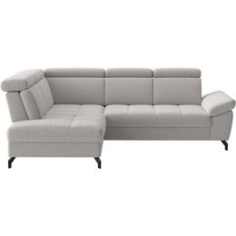 Sit & More sit&more Ecksofa &raquo;Vanity; L-Form, B. 254 cm&laquo; Inkl.Sitz-,Kopf-und Armteilverstellung 95% Polyester 5% Polyamid B/H/T: 254cm x 84cm x 197cm, Flachgewebe