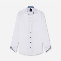 OLYMP Herren OLYMP Langarmhemd &raquo;Luxor&laquo; Businesshemd, New-Kentkragen, Comfort Fit wei&szlig; 41, N-Gr