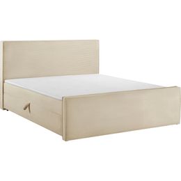 OTTO home Boxbett &raquo;HENNO, Polsterbett mit Bettkasten, inkl. Taschenfederkernmatratze H3&laquo; mit Kaltschaumtopper, Cord-Bezug, Liegefl&auml;che 180x200 cm 