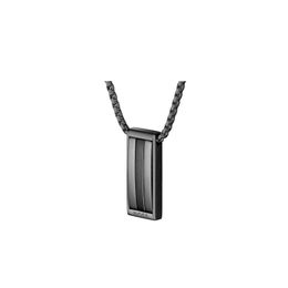 BOSS Herren BOSS Kette mit Anh&auml;nger &raquo;BROOKS&laquo; schwarz Edelstahl, L: 56 B: 2mm