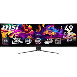 MSI Curved-OLED-Monitor &raquo;MPG 491CQPX QD-OLED&laquo; 125 cm/49 &prime;&prime; 5120 x 1440 px DQHD 0,03 Reaktionszeit 240 Hz schwarz