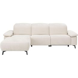 Musterring Ecksofa &raquo;MR 370, intelligenter Komfort im modernen Design&laquo; Optionale Relaxfunktion, flexible Kopfteile & klappbare Armlehnen beige 94% Polyester, 6% 