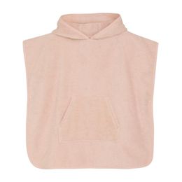 Pippi Babywear Bademantel "Hooded Bath Poncho" in Rosa | Gr.: 86/92