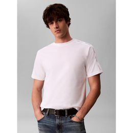 Calvin Klein Jeans Herren T-Shirt &raquo;LOGO TAPE TEE&laquo; Regular fit, Logoschriftzug wei&szlig; XL