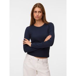 V&eacute;ro Moda Vero Moda Damen Langarmshirt &raquo;VMCHLOE LS SHORT TOP JRS NOOS&laquo; Baumwollmischung, slim fit XL