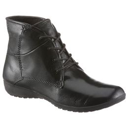 Josef Seibel Damen Schn&uuml;rboots &raquo;Naly 09&laquo; Komfortschuh, Stiefelette mit gepolsterter Innensohle schwarz 37
