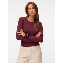 V&eacute;ro Moda Vero Moda Damen Langarmshirt &raquo;VMCHLOE LS SHORT TOP JRS NOOS&laquo; Baumwollmischung, slim fit S