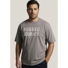 Man's World Plus Herren Rundhalsshirt &raquo;auch in Grosse Gr&ouml;&szlig;en bis Gr. 7XL &Auml;rmel-Fit&laquo; Regular Fit, Kurzarm, mit Print, bedruckt, aus Single Jersey 4XL (