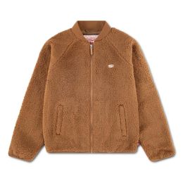 Levi's Kids Damen Levi's Kids Fellimitatjacke &raquo;LVB LT WT SHERPA JACKET&laquo; ohne Kapuze Blousonjacke, w&auml;rmend - for Boys braun 3 (98)