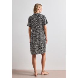 Street One Damen Street One Druckkleid Ohne Taschen Knielanges Sommerkleid, Kurzarm, bedruckt 36, N-Gr