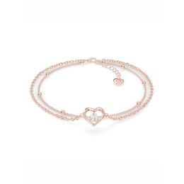 Serasar Armband 'Anklet Heart' Damen Gr&ouml;&szlig;e 23 cm rosegold