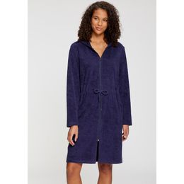 Vivance Dreams By Lascana Damen Vivance Dreams by Lascana Bademantel 1 Stk. mit Kordelzug blau 44/46