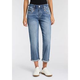 Herrlicher Damen Straight-Jeans &raquo;Breezy Cropped Denim&laquo; in 7/8-L&auml;nge, High Waist blau 31, N-Gr