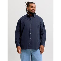 Jack & Jones Plussize Herren Jack & Jones PlusSize Langarmhemd &raquo;JJEFIELD CORD SHIRT LS SN PLS&laquo; Baumwolle, regular fit blau 6XL, N-Gr
