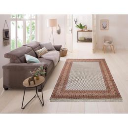 OTTO home Orientteppich &raquo;Levin, handgekn&uuml;pft&laquo; rechteckig 12 mm H&ouml;he reine Wolle, mit Fransen, auch als L&auml;ufer, Wohnzimmer beige Wolle B : 250cm 1 Stk.