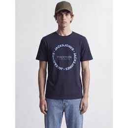 Jack & Jones Jack & Jones Herren T-Shirt &raquo;JJBENSON TEE SS CREW NECK&laquo; Baumwolle, regular fit blau M