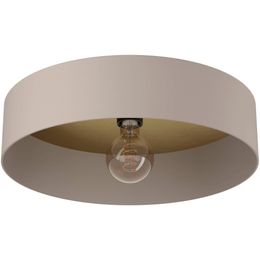 Eglo Deckenleuchte "Duaia Deckenlampe, Wohnzimmerlampe, Metall, Flurlampe Decke, E27", 1, &Oslash; 42cm H: 16cm, 1 Stk.goldfarben, Wohnzimmer, Leuchten,