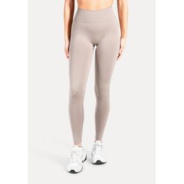 Smilodox Leggings Alira Scrunch in Taupe | Gr.: XL