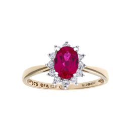 Diamant Leternel Ring Damen Gr&ouml;&szlig;e 58 gold
