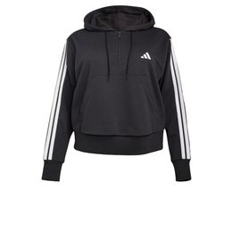 adidas Sportswear Sweatshirt 'Essentials' Damen Gr&ouml;&szlig;e 4XL schwarz / wei&szlig;