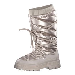 S.oliver Snowboots Damen Gr&ouml;&szlig;e 37 beige / gold