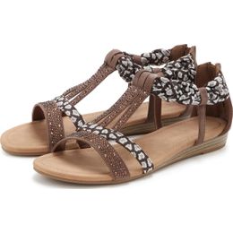 Lascana Damen Sandale braun Gr&ouml;&szlig;e 41
