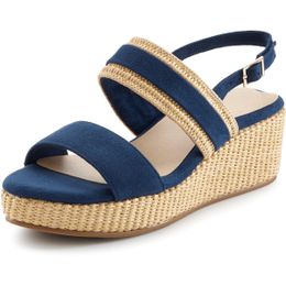 Damen Sandalette dunkelblau Gr&ouml;&szlig;e 38