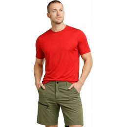 LPO Herren Trainingsshirt "Matti Sport"molton lava melange, Gr. 48, Jersey, 94% Polyester. 6% Elasthan, Shirts, Schnelltrocknend, elastisch