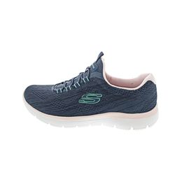 Skechers Summits - Fun Flare Slipper Blau | Gr.: 40