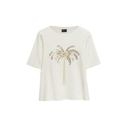 s.Oliver BLACK LABEL Shirt female size M Light beige / yellow gold / Gold