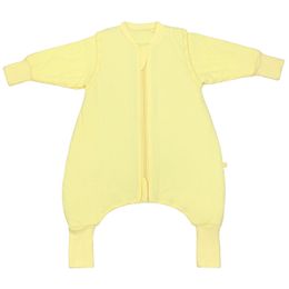 SCHLUMMERSACK Babyschlafsack "Schlafsack mit F&uuml;&szlig;en 2.5 Tog", L: 60cm, gelb, Schlafs&auml;cke