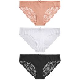 next Slip Damen Gr&ouml;&szlig;e 4XL beige / schwarz / wei&szlig;