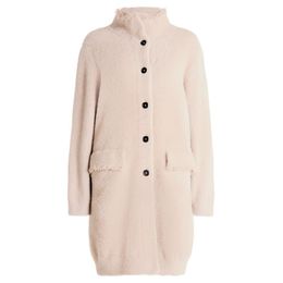 AMBER & JUNE AMBER & JUNE Winter-Strickjacke mit aufgesetzter Brusttasche in Light Sand | Gr.: 36